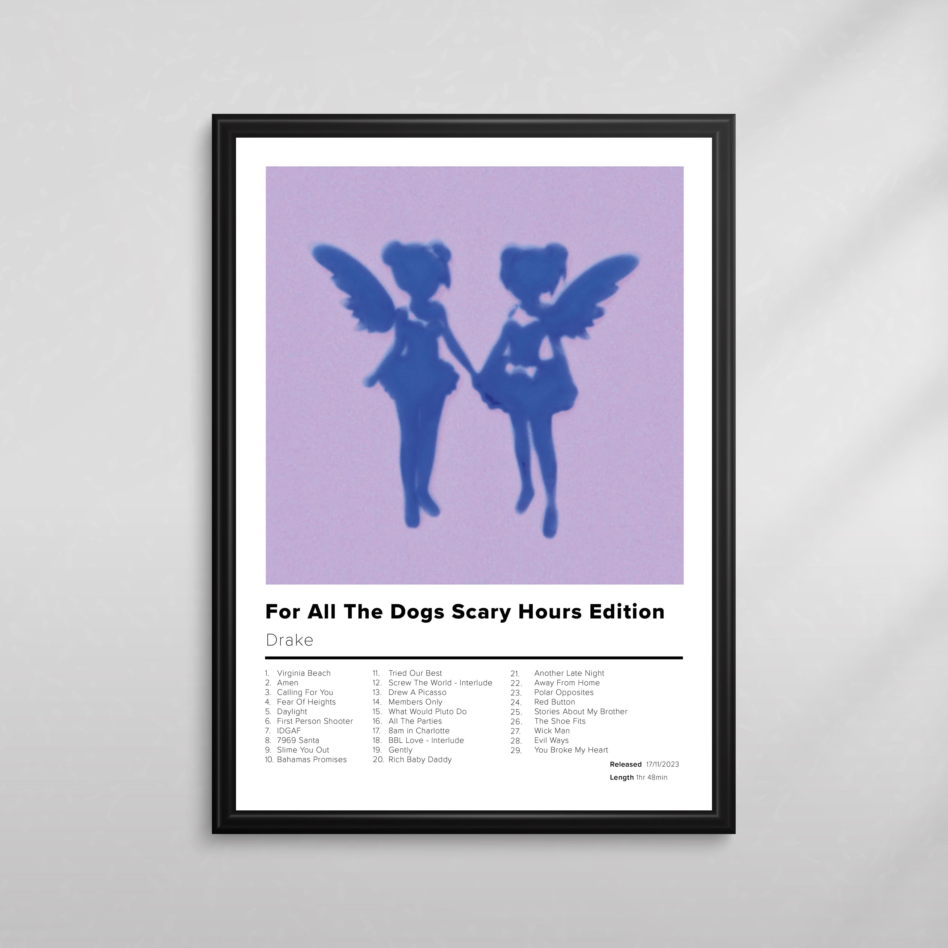 For All The Dogs Scary Hours Edition – SoundPosters
